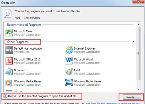 How to Change the Default Programs to Open Outlook Attachments
