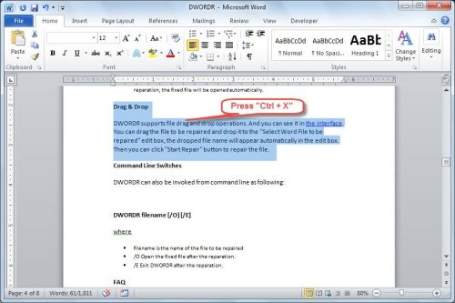 3 formas de mover textos rápidamente en su documento de Word