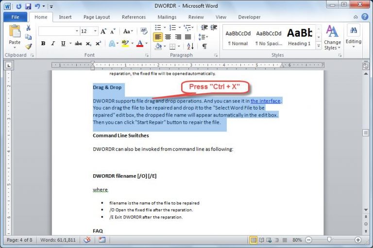 3 Ways To Quickly Move Texts In Your Word Document
