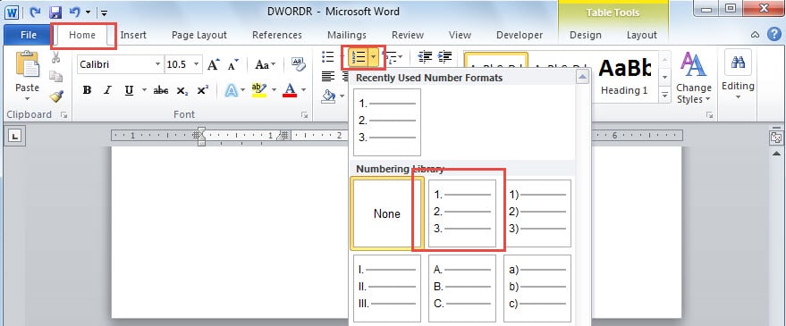 2 Ways To Automatically Number Rows Or Columns In Your Word Table