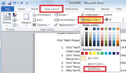 2 Method to Add Background Images when Creating Posters or Banners in Word