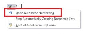 4 Simple Ways to Cancel Automatic Numbering in Your Word