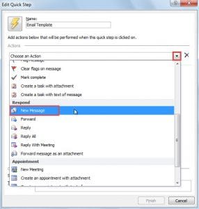 How to Create a Shortcut to an Email Template in Outlook