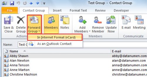 How to Split a Large Outlook Contact Group