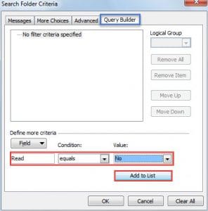 2 Steps to Create an Outlook Search Folder with “OR” instead of “AND” Criteria for Multiple ...