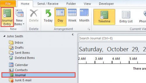 How to Create a Custom Journal Entry Type in Outlook