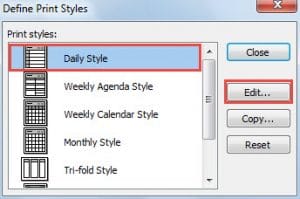 How to Print Outlook Calendar in a Specified Time Range