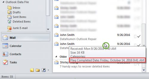 How to Get the Accurate Time When an Email Is Marked as Completed
