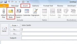 2 Methods to Insert Contact Details into Outlook Emails