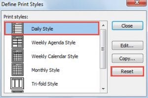 How to Print Outlook Calendar in a Specified Time Range