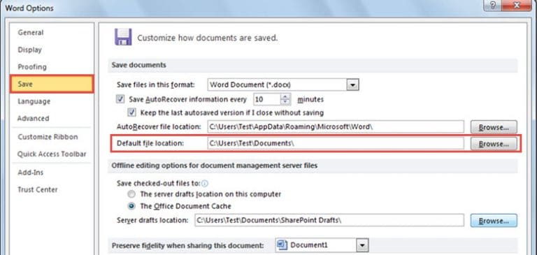 3 Ways to Modify Default Save Location for Word Files and Pictures