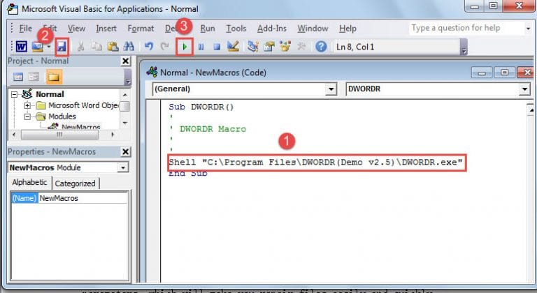 How To Quickly Invoke Another Application From Ms Word 