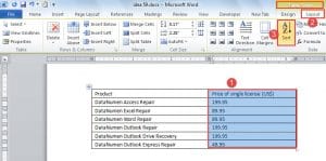 How to Quickly Sort Numerical Data in Your Word Document