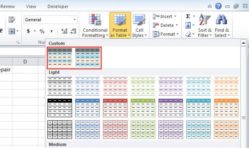 How to Create and Manage a Custom Table Style in Your Excel Worksheet