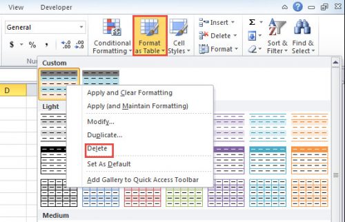 How to Create and Manage a Custom Table Style in Your Excel Worksheet