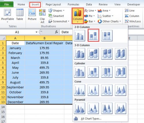 2 Methods to Combine Clustered and Stacked Column in One Chart in Your ...