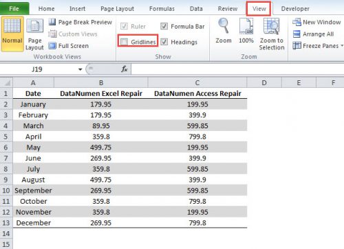 3 Quick Methods to Show or Hide Gridlines in Your Excel Worksheet