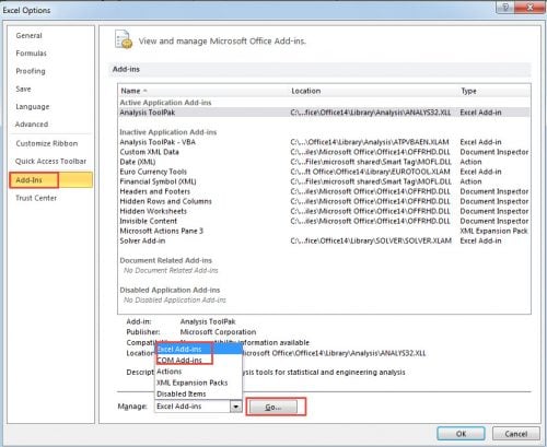 How To Add And Disable Add Ins For Your Excel Files