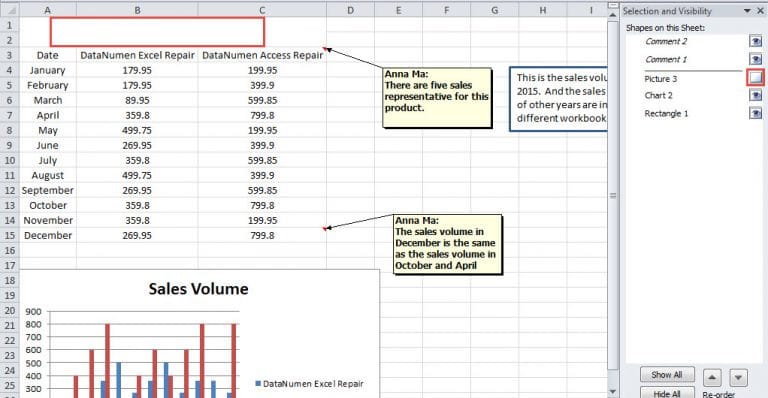 How to Use the Selection Pane to Manage Shapes in Your Excel Worksheet