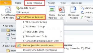 How to Configure a Receive-only or Send-only Email Account in Outlook