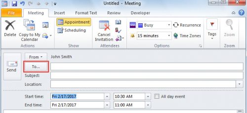3 Easy Tips to CC or BCC an Outlook Meeting Invitation