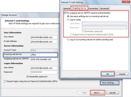 How to Configure a Receive-only or Send-only Email Account in Outlook
