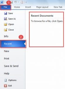 How to Completely Hide or Disable the Records of Recent Documents in ...