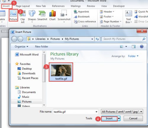 2 Methods to Insert an Animated GIF Image into Your Word Document