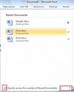 4 Quick Tips to Access Your Recent Word Documents