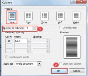 How to Create a Multi-column Word Document