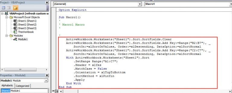 How to Auto Update the Sorted Range via VBA in Your Excel Worksheet