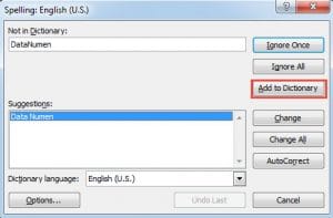 2 Methods to Add Additional Words to Your Excel Dictionary - Data ...