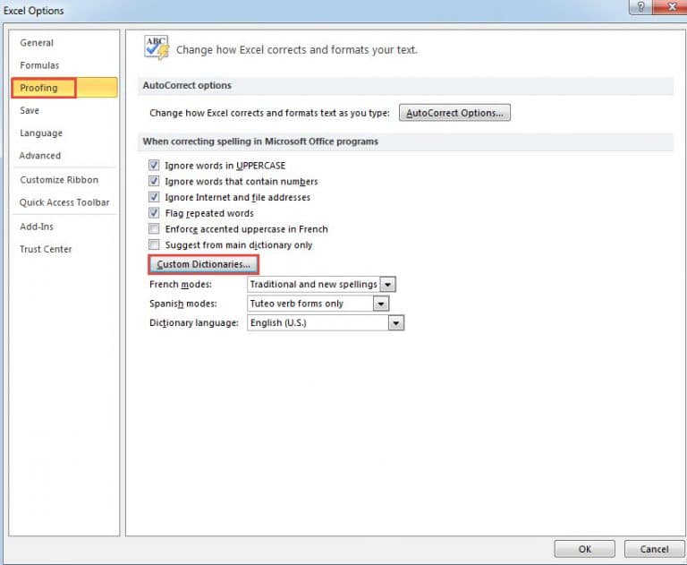 2 Methods to Add Additional Words to Your Excel Dictionary