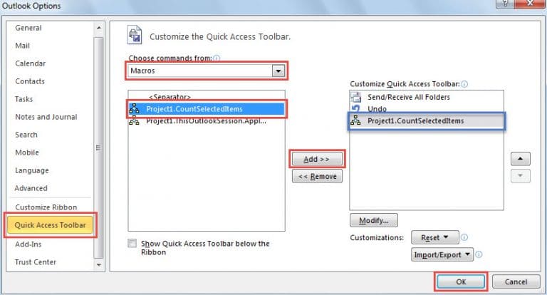 2 Methods to Quickly Count the Selected Items in Outlook