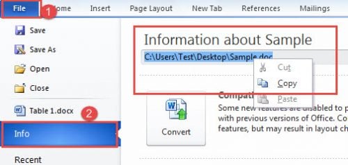 6 Quick Ways to Get the Full Path of Your Word Document File
