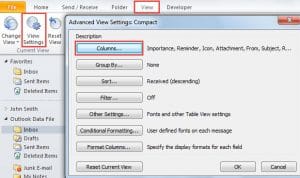 How to Add a "Notes" Column for Your Outlook Messages