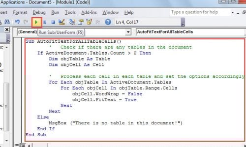 2 Methods to Adjust Contents to Fit in Cells in Your Word Table