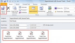 2 Methods to Link Tasks with an Appointment in Outlook
