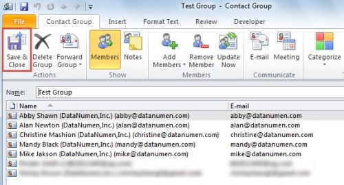 How To Quickly Create A Contact Group From The Recipient List Of An Email With Outlook Vba