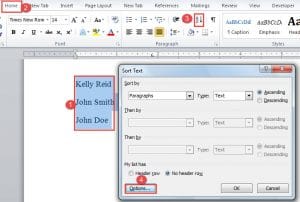 2 Methods to Sort Alphabetically by Last Names in Your Word Document