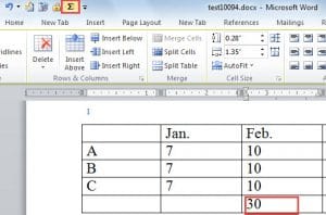 3 Quick Ways to Sum Numbers in Your Word Table