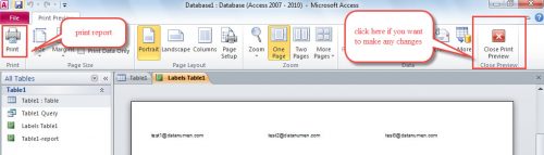 How to Quickly Print Mailing Labels in Your Access