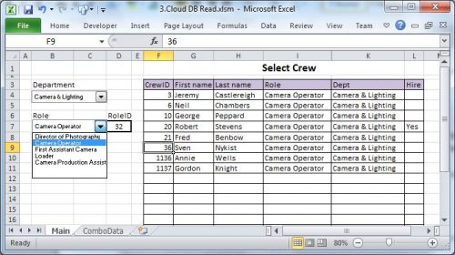 How to Using Excel to Read and Write an External Database