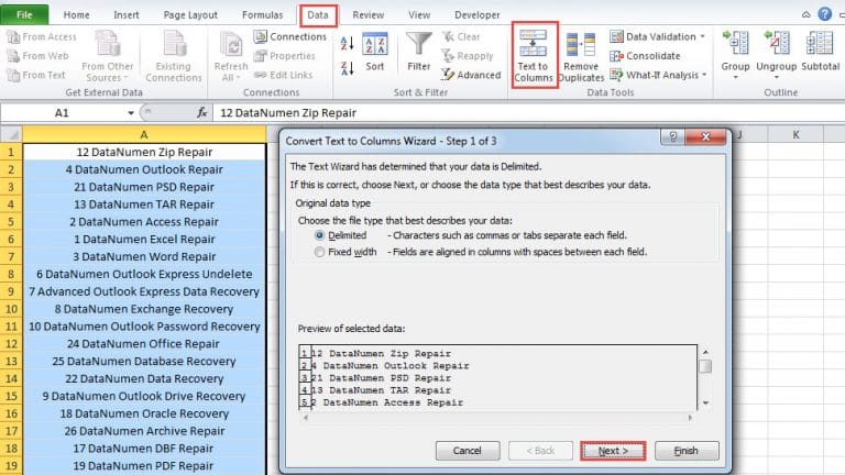 2 metoder för att sortera en kolumn med både siffror och texter i din Excel