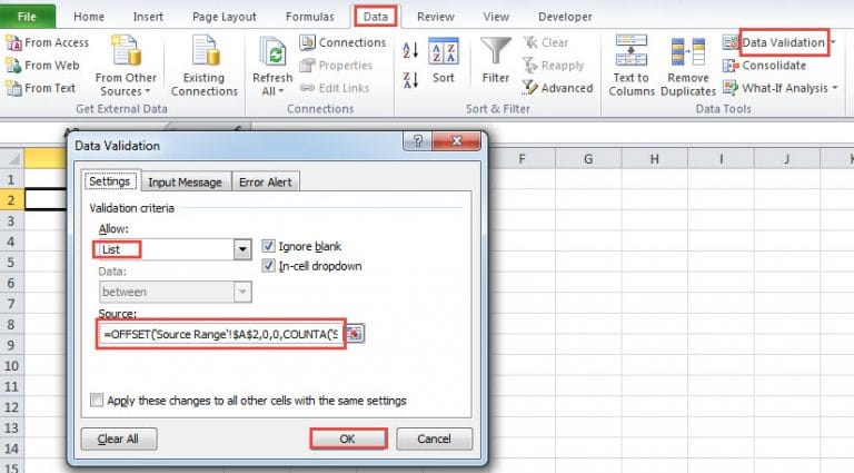 2 Methods to Auto Refresh the Drop-Down List in Your Excel Worksheet