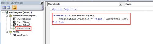 How to Set Different Privileges for Different Users of an Excel File