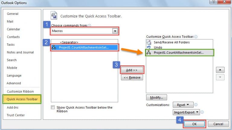 How to Quickly Get the Total Number of Attachments in Selected Outlook ...