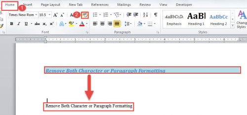 8 Ways to Quickly Clear the Formatting of Characters or Paragraphs in ...