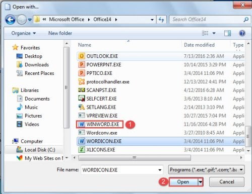 3 Ways to Set Word as the Default Program Associated with Your Word ...