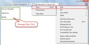 2 Methods to Print Outlook Emails without the Recipient Information